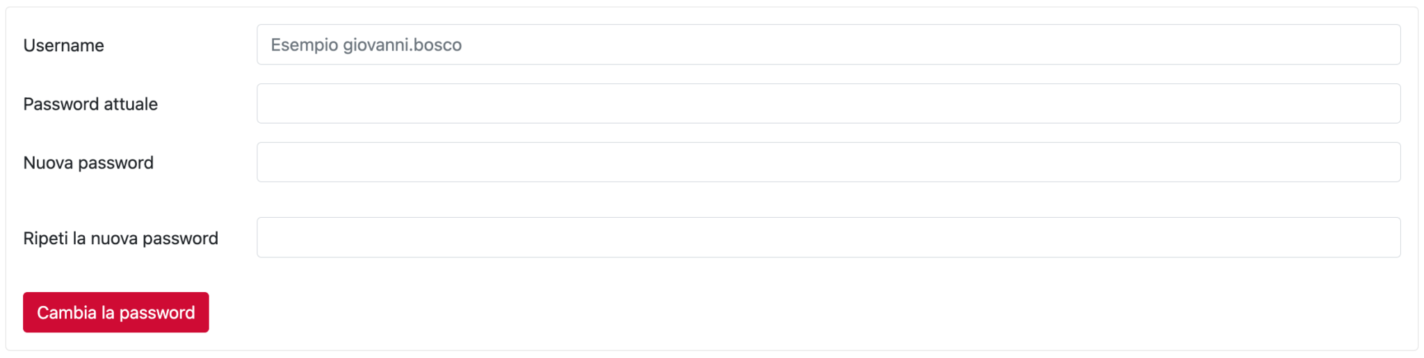 Modifica password - iusve.it